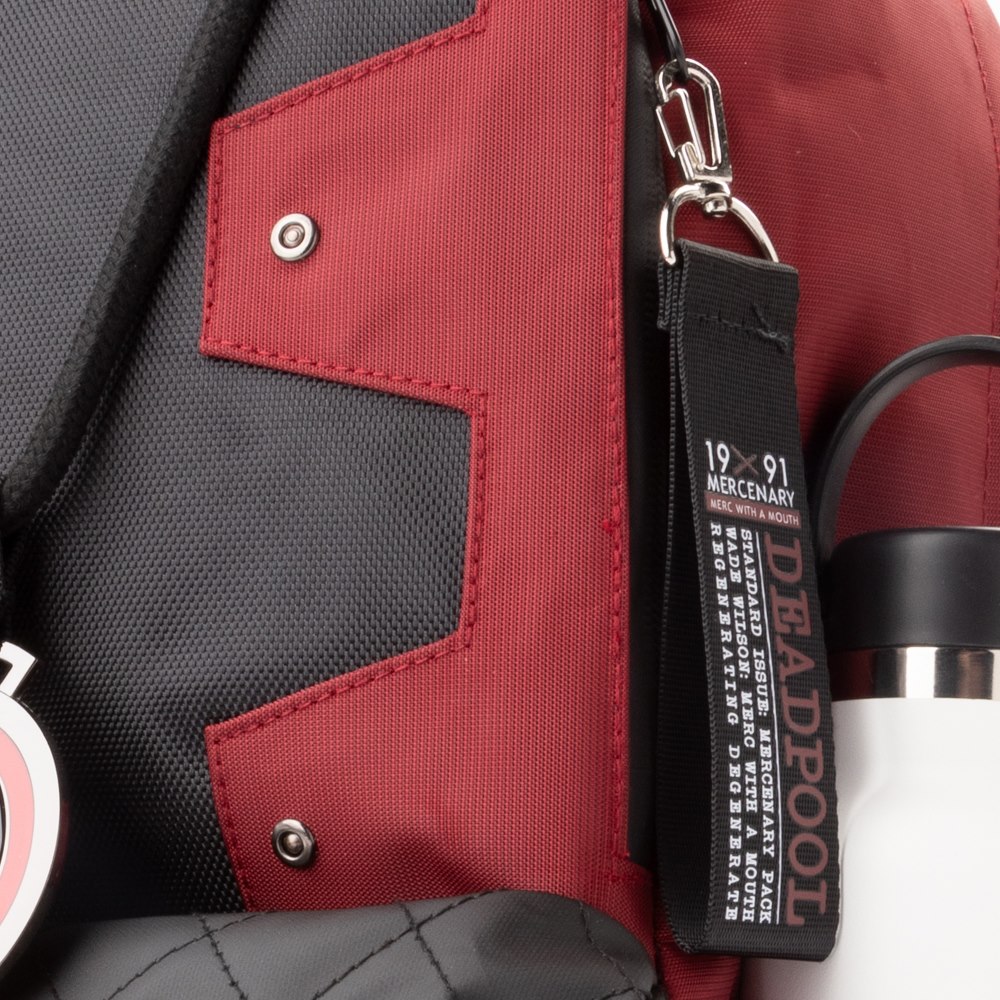 Marvel Deadpool Bungee Suit-up Character Backpack - Red / Black ...