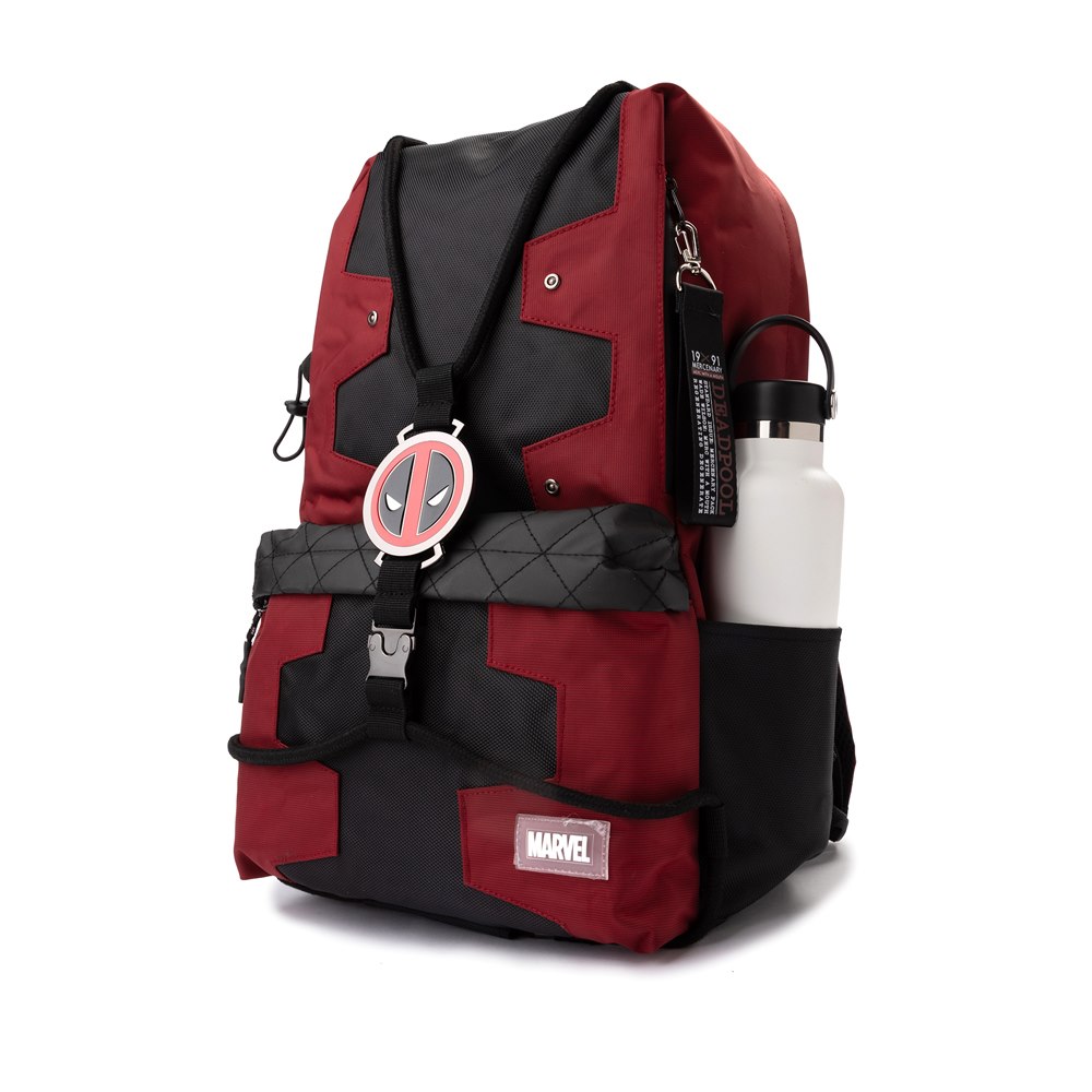 Marvel Deadpool Bungee Suit-up Character Backpack - Red / Black ...