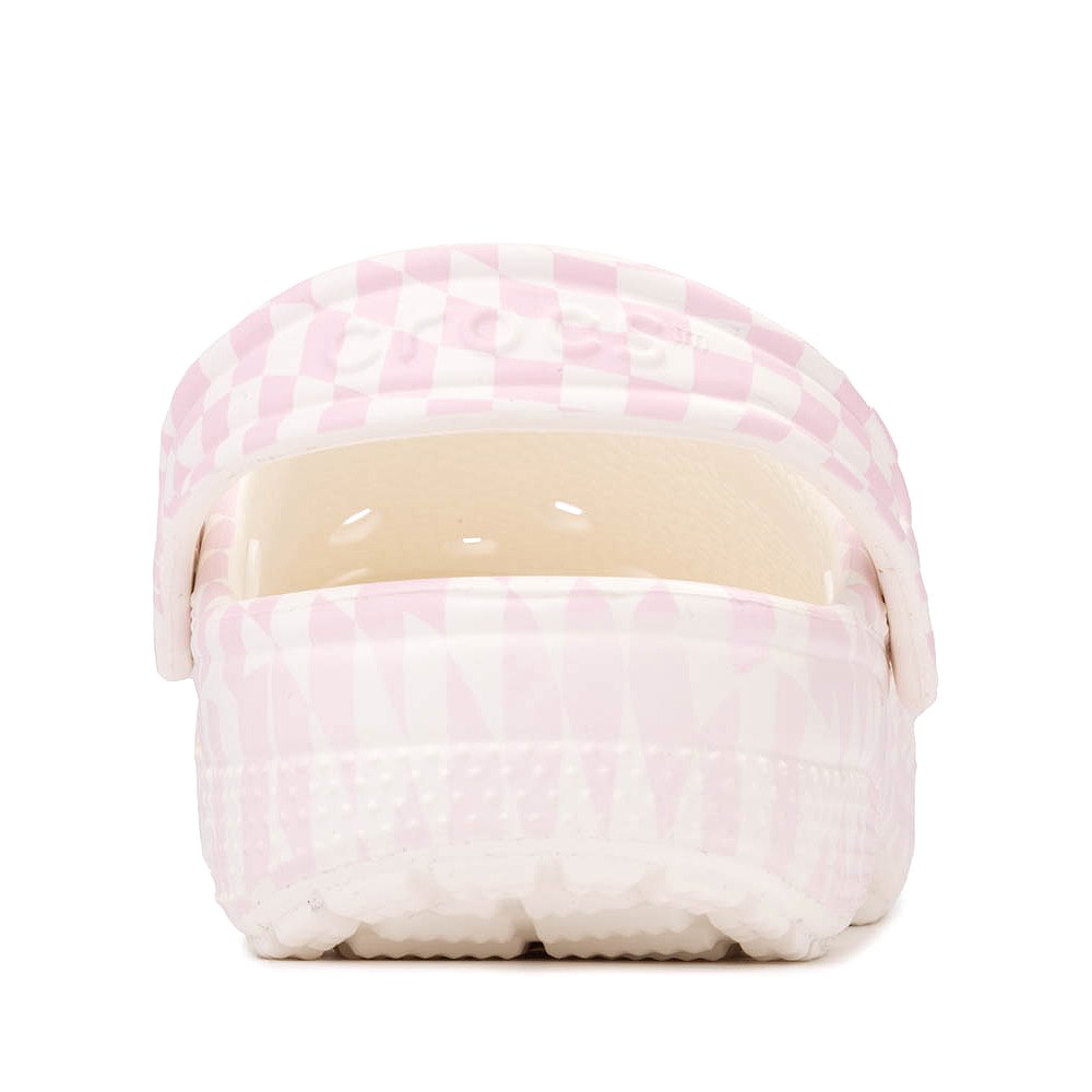 Crocs Classic Warped Checker Clog - Little Kid / Big Kid - White / Pink ...