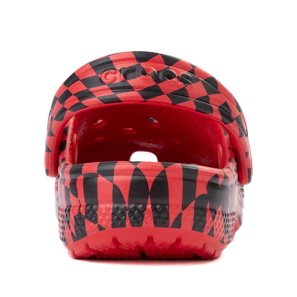 Crocs Classic Warped Checker Clog - Little Kid / Big Kid - Red / Black ...