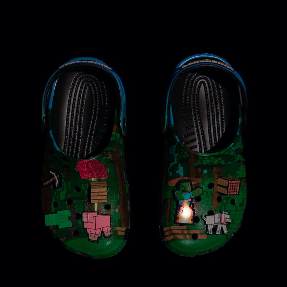 Minecraft x Crocs Classic Clog - Little Kid / Big Kid - Green ...