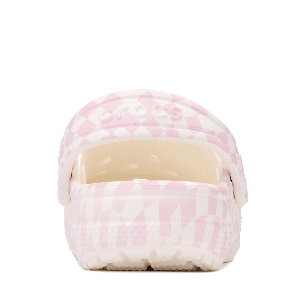 Crocs Classic Warped Checker Clog - Baby / Toddler - White / Pink ...