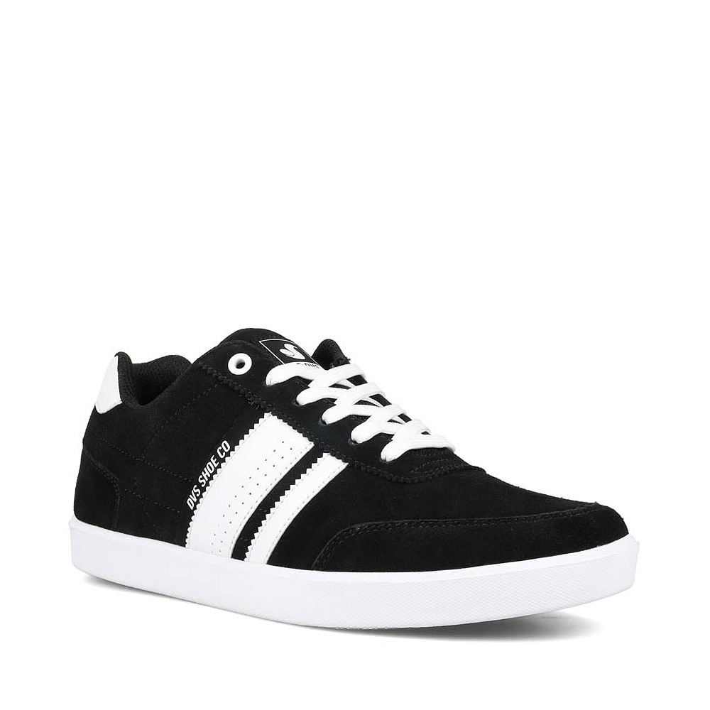 Mens DVS Milan CS Skate Shoe - Black / White | Journeys