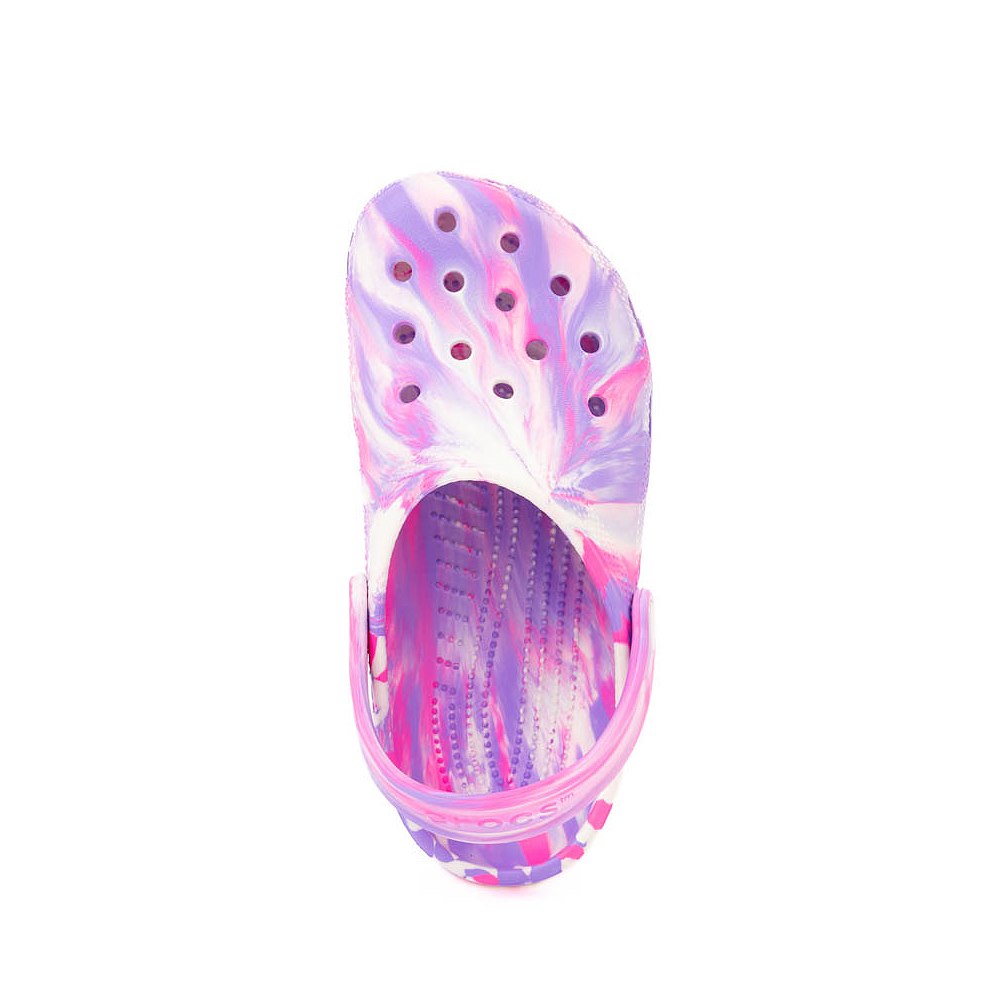 Crocs Classic Glow-In-The-Dark Clog - Little Kid / Big Kid - Marbled ...