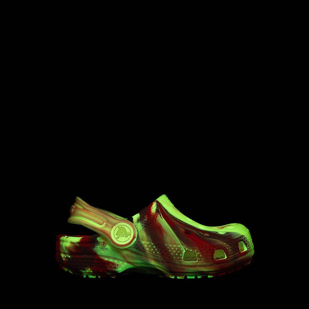 Crocs Classic Glow-In-The-Dark Clog - Baby / Toddler - Marbled Pink ...