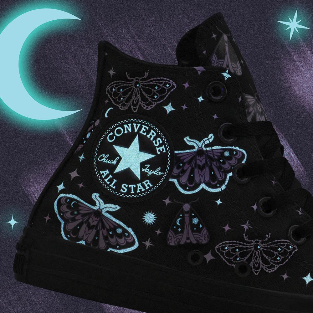 Converse Chuck Taylor All Star Celestial Moth High-Top Sneaker - Black ...