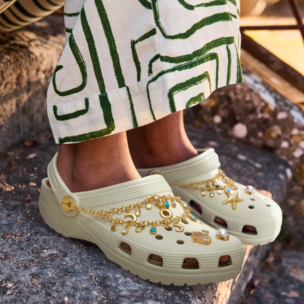 Crocs Classic Boho Babe Clog - Bone | Journeys