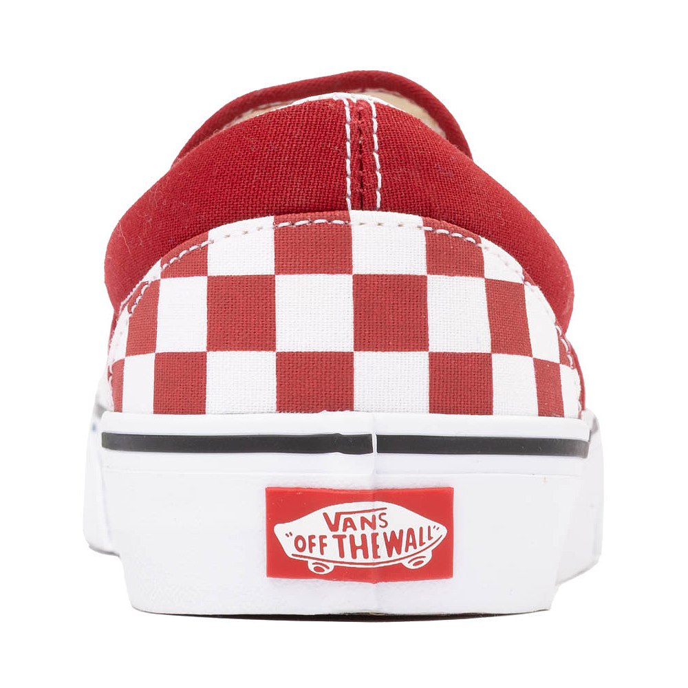 Vans Slip-On Checkerboard Skate Shoe - Chili Pepper | Journeys
