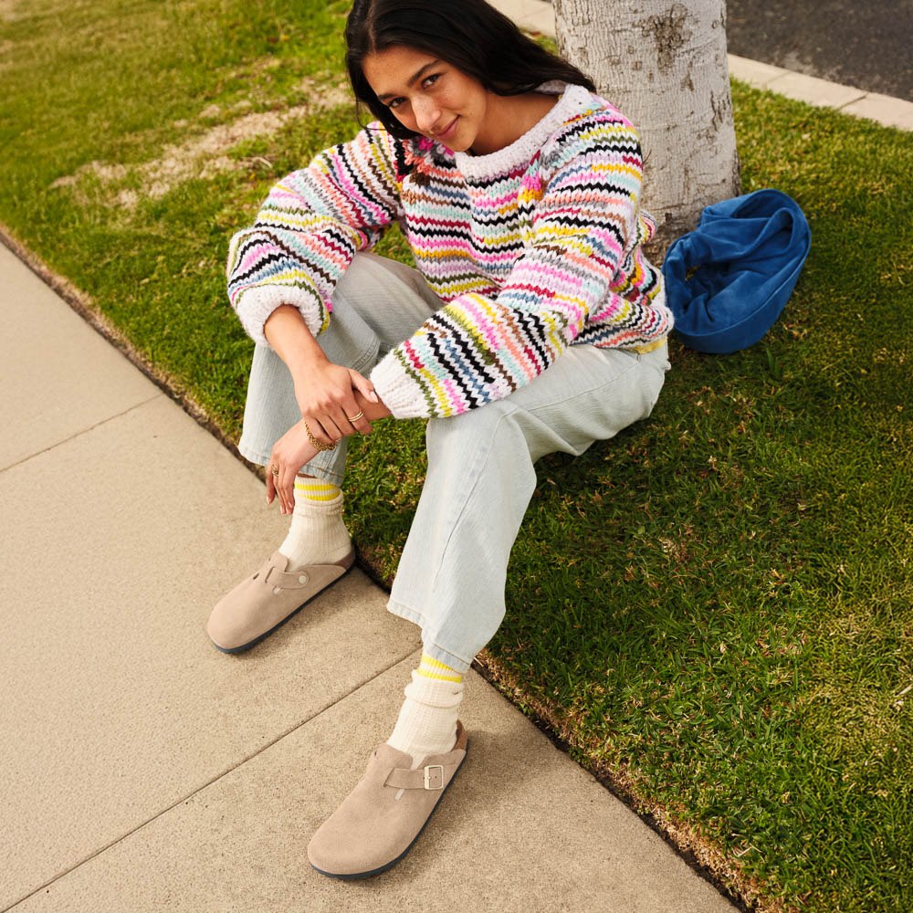 Womens Birkenstock Boston Clog - Sand | Journeys