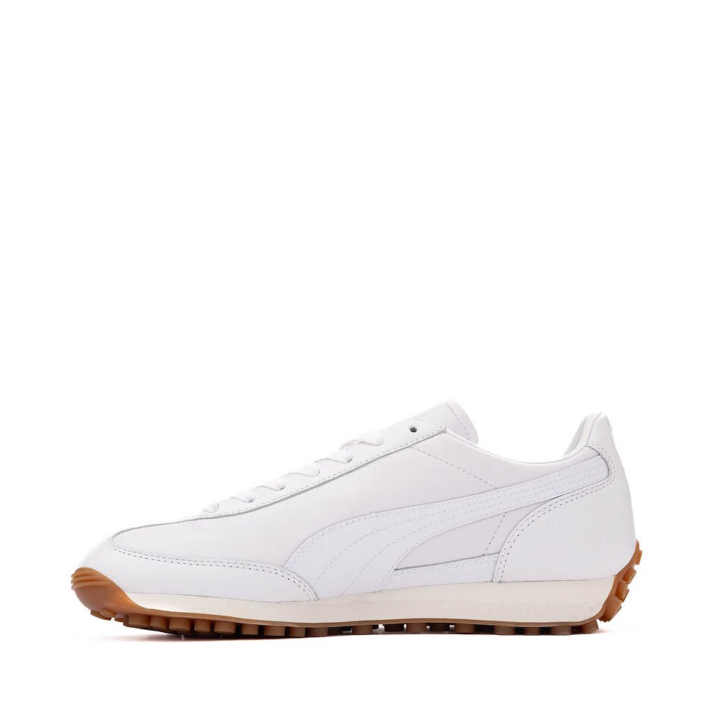 Womens PUMA Easy Rider Leather Athletic Shoe - White / Frosted Ivory ...