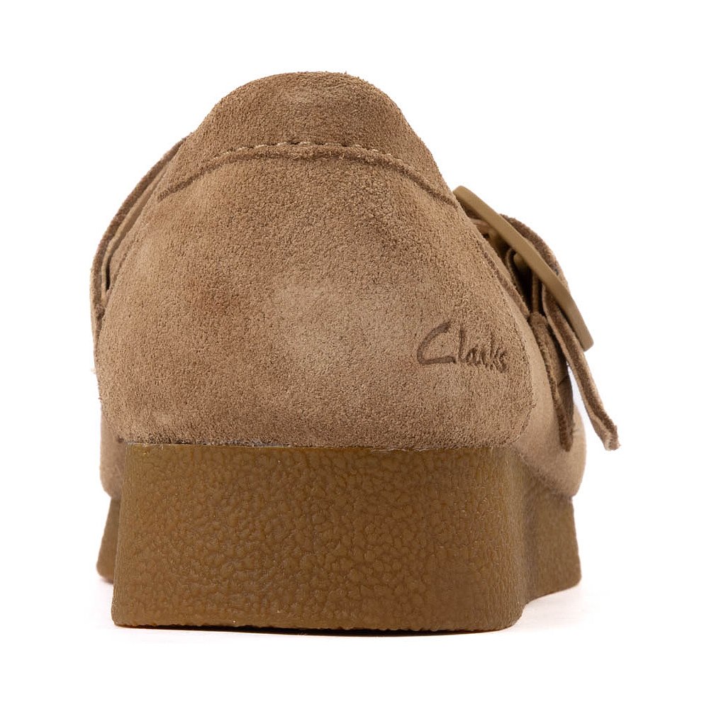 Womens Clarks Wallabee Evo T-Bar Mocassin - Dark Sand | Journeys