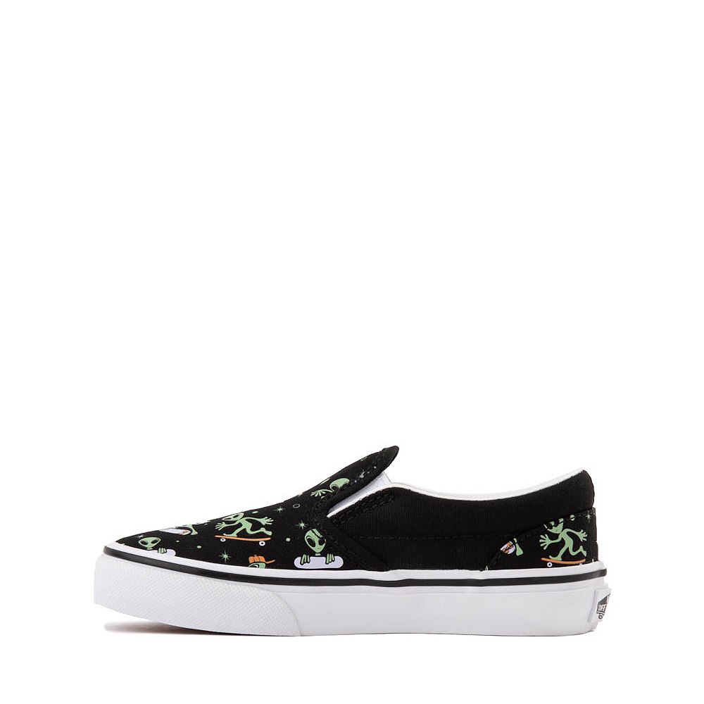 Vans Classic Slip-On Cosmic Cruisers Skate Shoe - Little Kid - Black ...