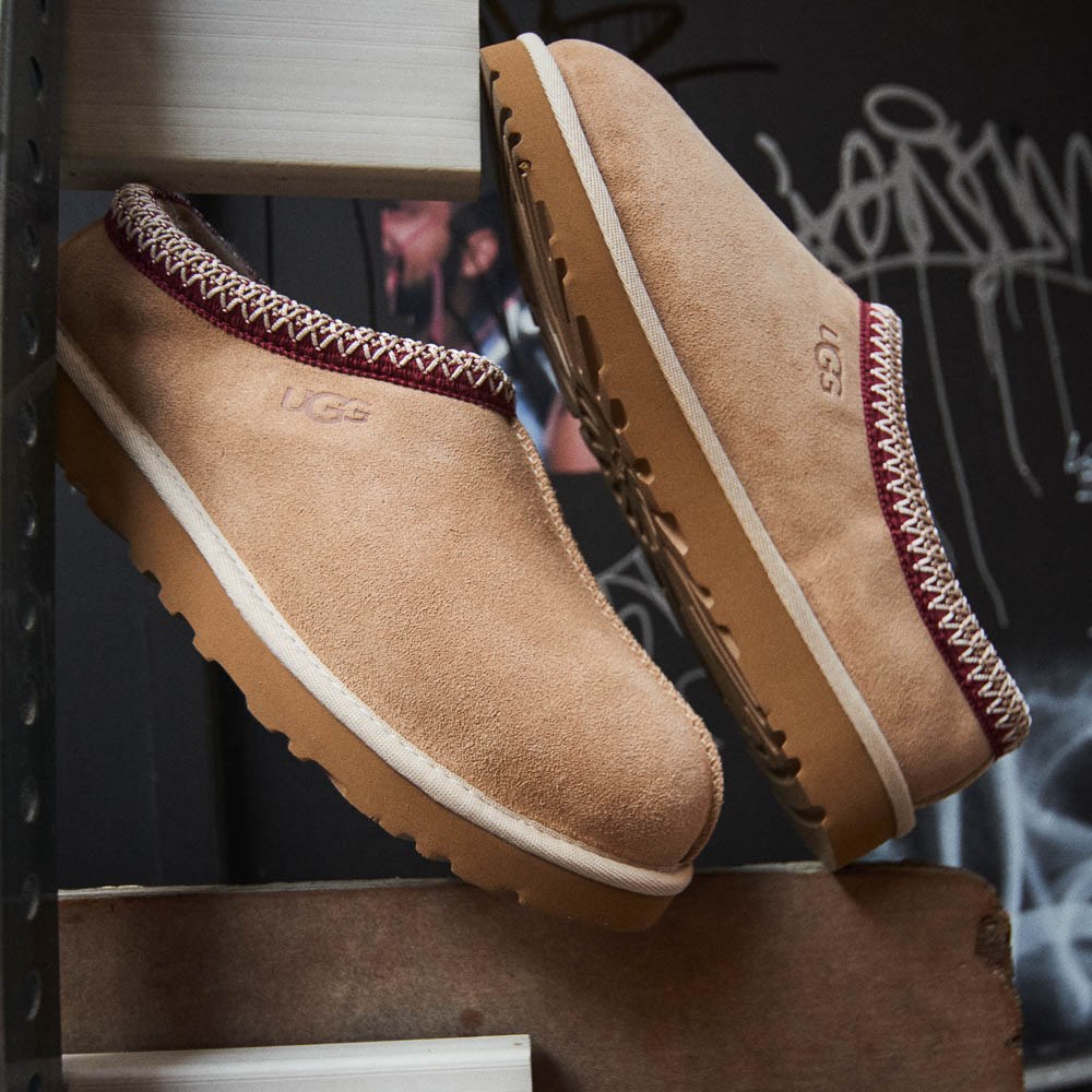 Mens UGG® Tasman II Slipper - Driftwood / Biking Red | Journeys