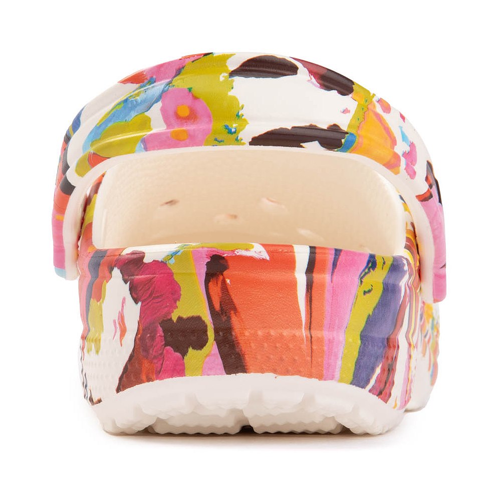 Crocs Classic Floral Chalk Clog - White / Multicolor | Journeys
