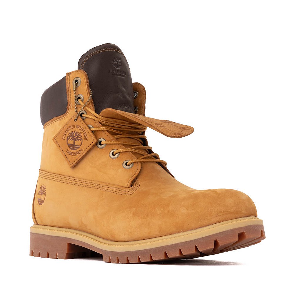 Mens Timberland® Premium 6-Inch Double Tongue Waterproof Boot - Wheat ...