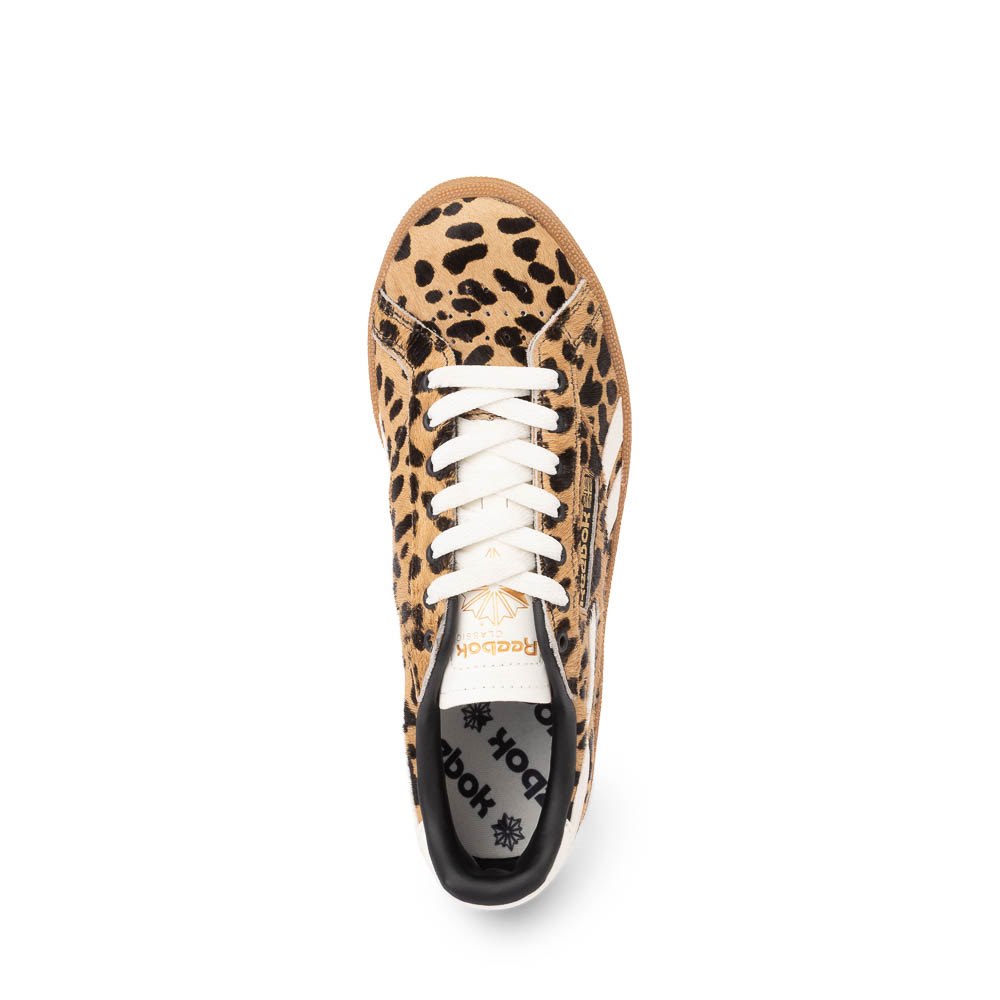 Womens Reebok Club C Grounds UK Athletic Shoe - Leopard | Journeys