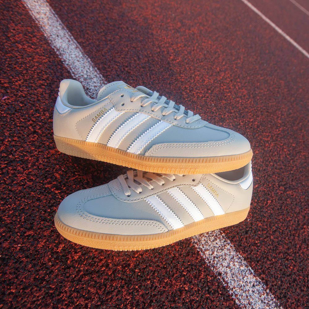 adidas Samba OG Athletic Shoe - Big Kid - Wonder Alumina / White / Gum ...