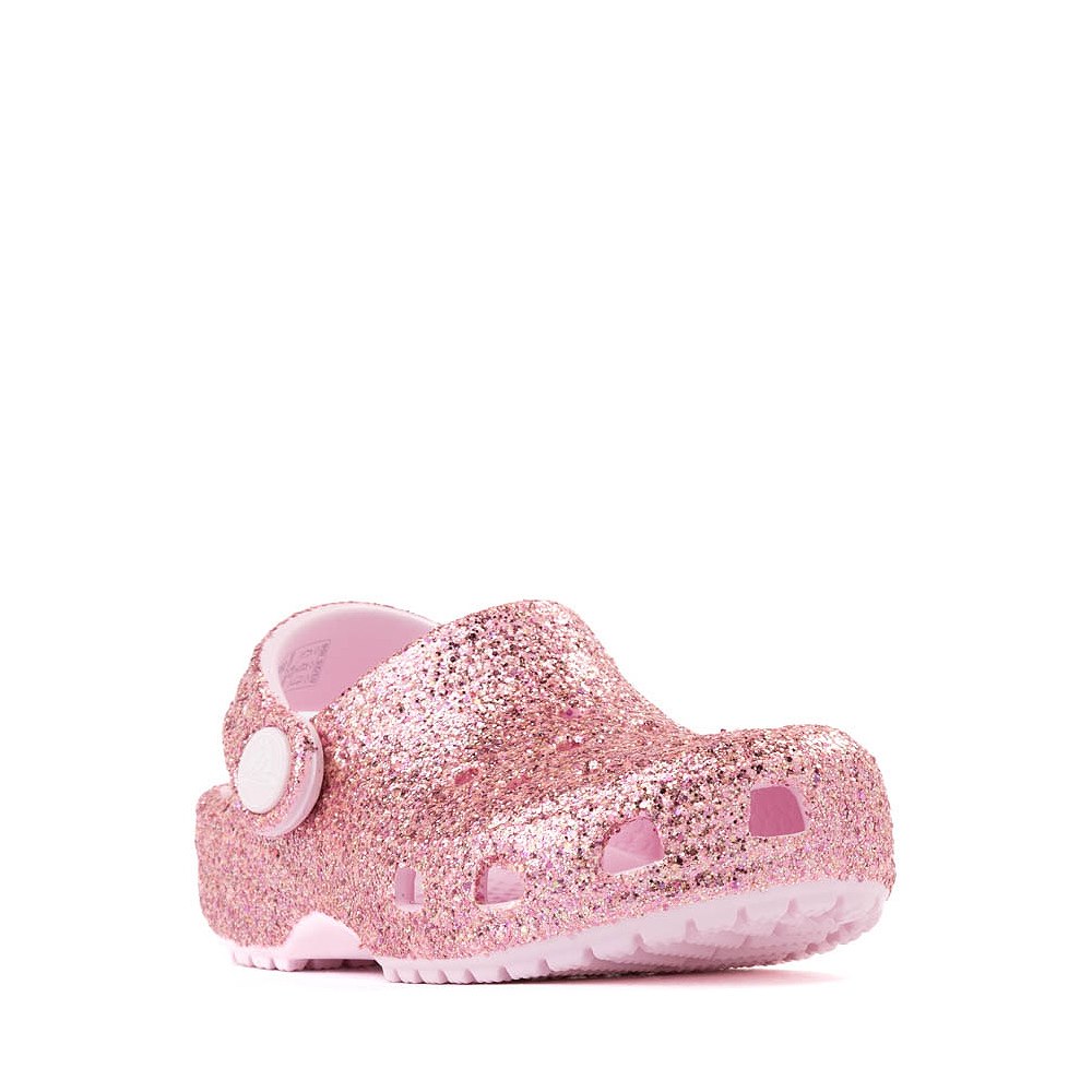 Crocs Classic Chunky Glitter Clog - Baby / Toddler - Pink | Journeys