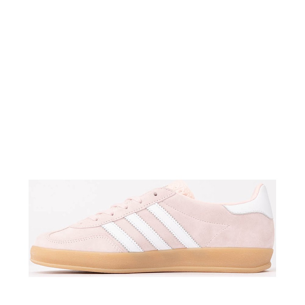 Womens adidas Gazelle Indoor Athletic Shoe - Sandy Pink / White / Gum ...