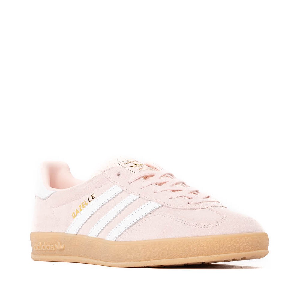 Womens adidas Gazelle Indoor Athletic Shoe - Sandy Pink / White / Gum ...