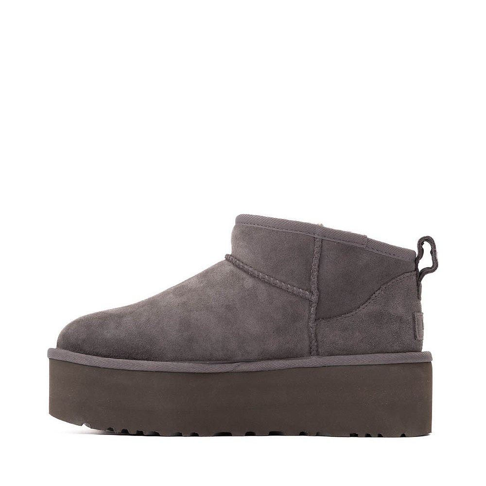 Womens UGG® Classic Ultra Mini Platform Boot - Dark Grey | Journeys