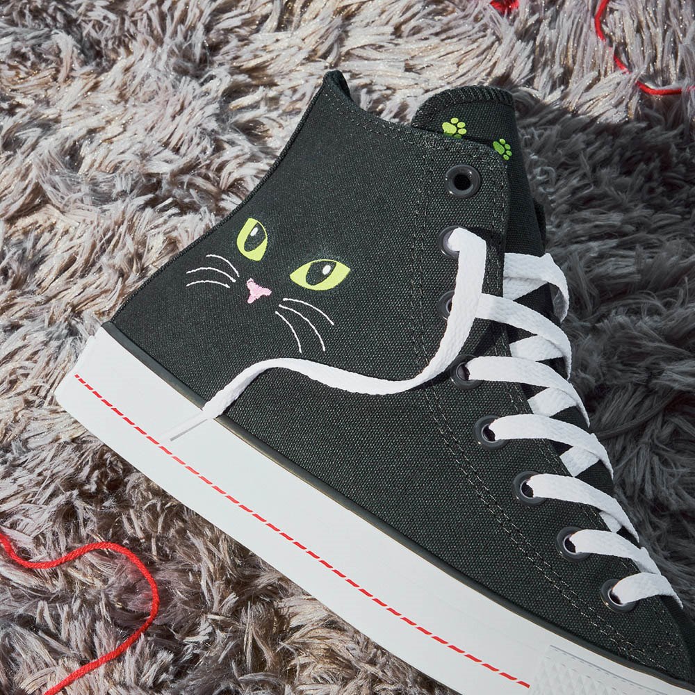Converse Chuck Taylor All Star Pet Pack High-Top Sneaker - Black / Cat ...