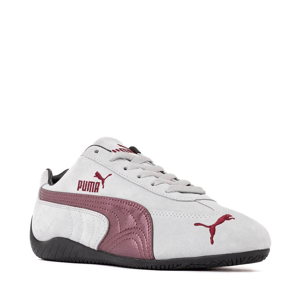 Womens PUMA Speedcat OG Athletic Shoe - Gray / Maroon | Journeys