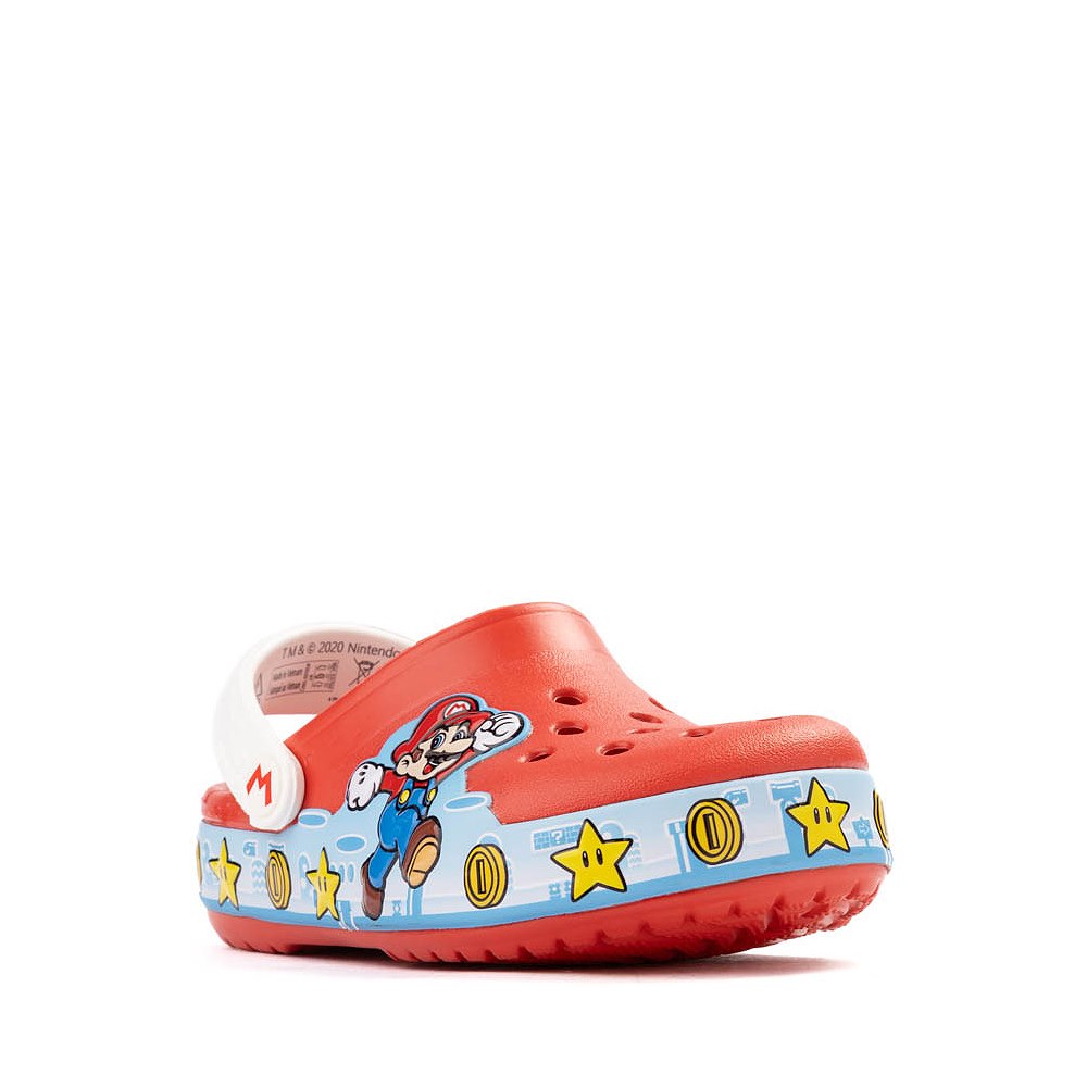 Super Mario Bros. Crocs Classic Lights Clog - Toddler - Red | Journeys