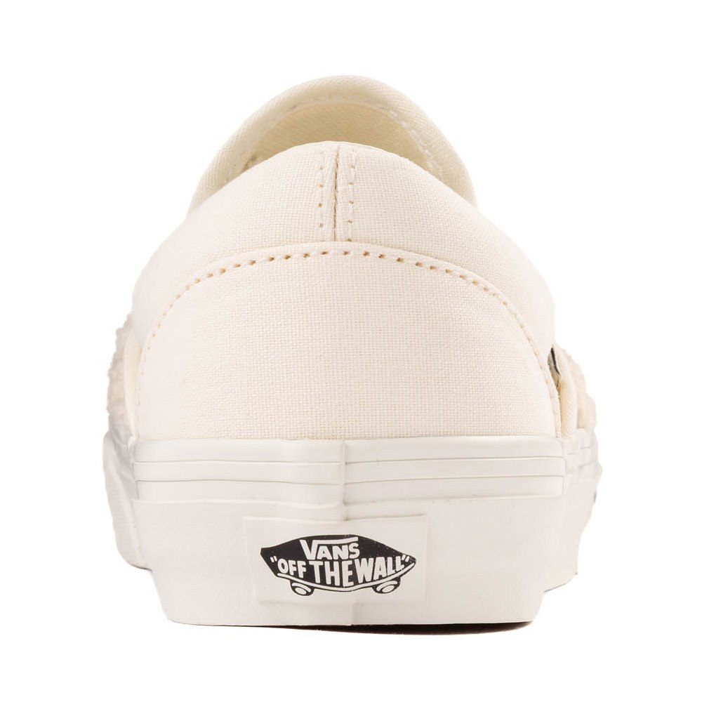 Vans Classic Slip-On Tufted Checkerboard Skate Shoe - Marshmallow ...