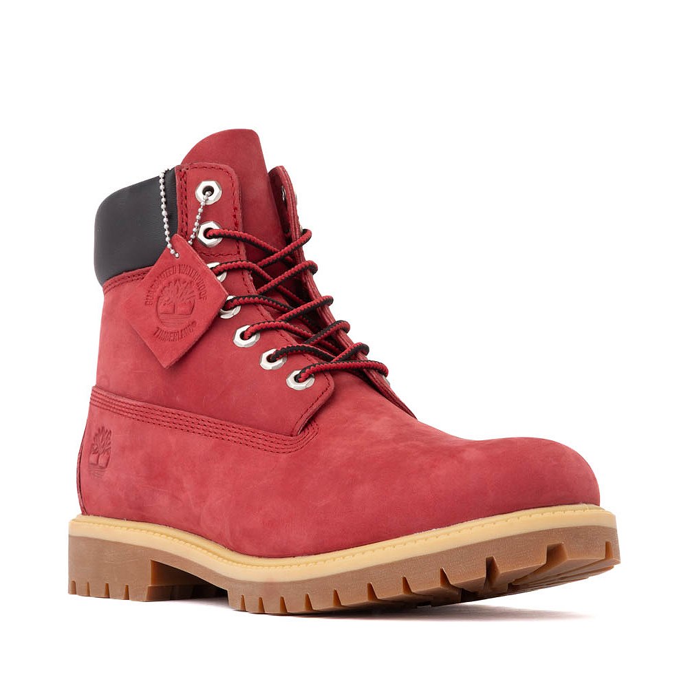 Mens Timberland® Premium 6-Inch Boot - Dark Red | Journeys