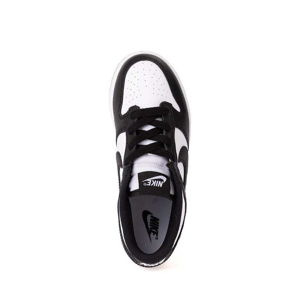 Nike Dunk Low Athletic Shoe - Little Kid - White / White / Black | Journeys