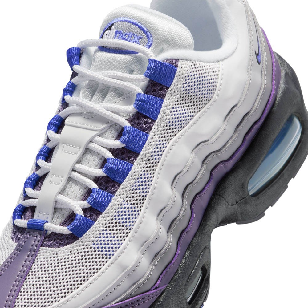 Nike Air Max 95 Athletic Shoe - Big Kid - Photon Dust / Sapphire-Dark Raisin | Journeys