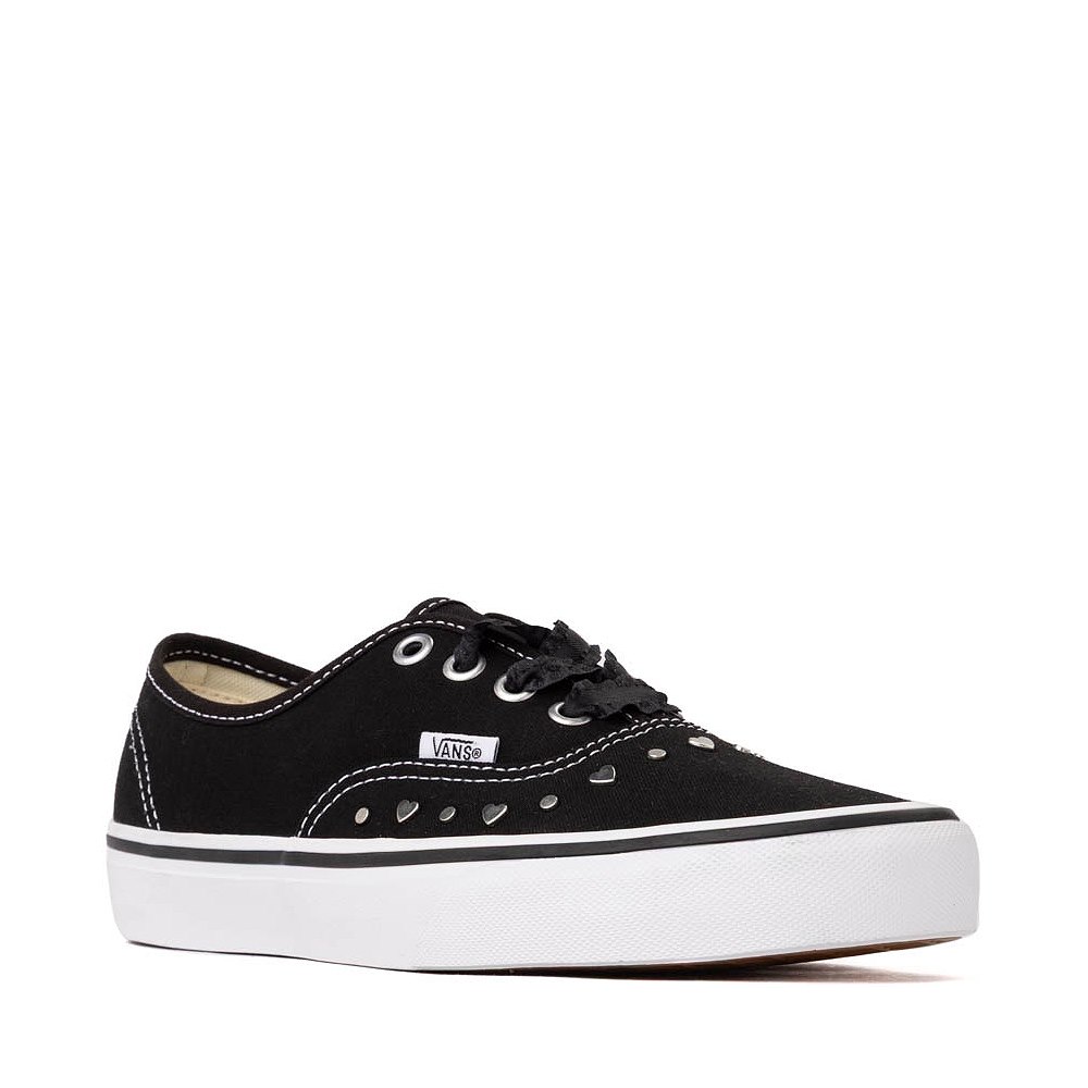Vans Authentic Heart Studs Skate Shoe - Black / White | Journeys
