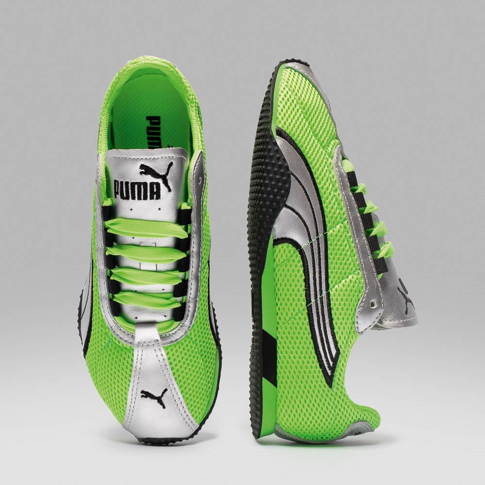 Womens PUMA H-Street OG Sneaker - Fizzy Green / PUMA Silver | Journeys