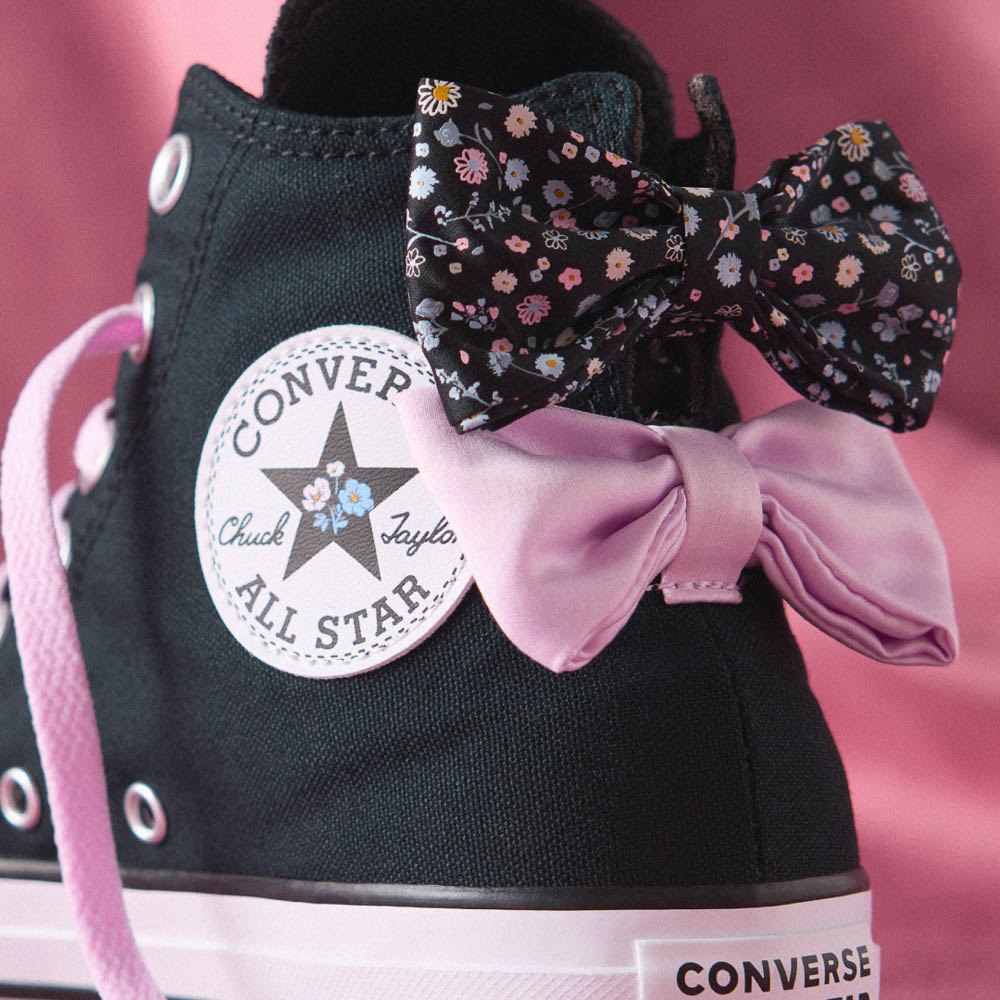 Converse Chuck Taylor All Star Bow High-Top Sneaker - Black / New Found ...
