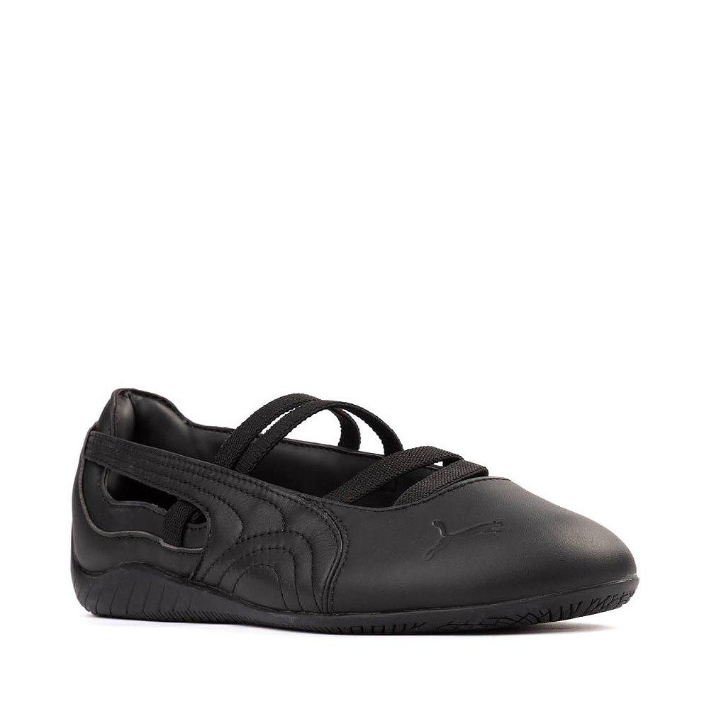 Womens PUMA Speedcat Ballet Leather Shoe - PUMA Black / PUMA Black ...