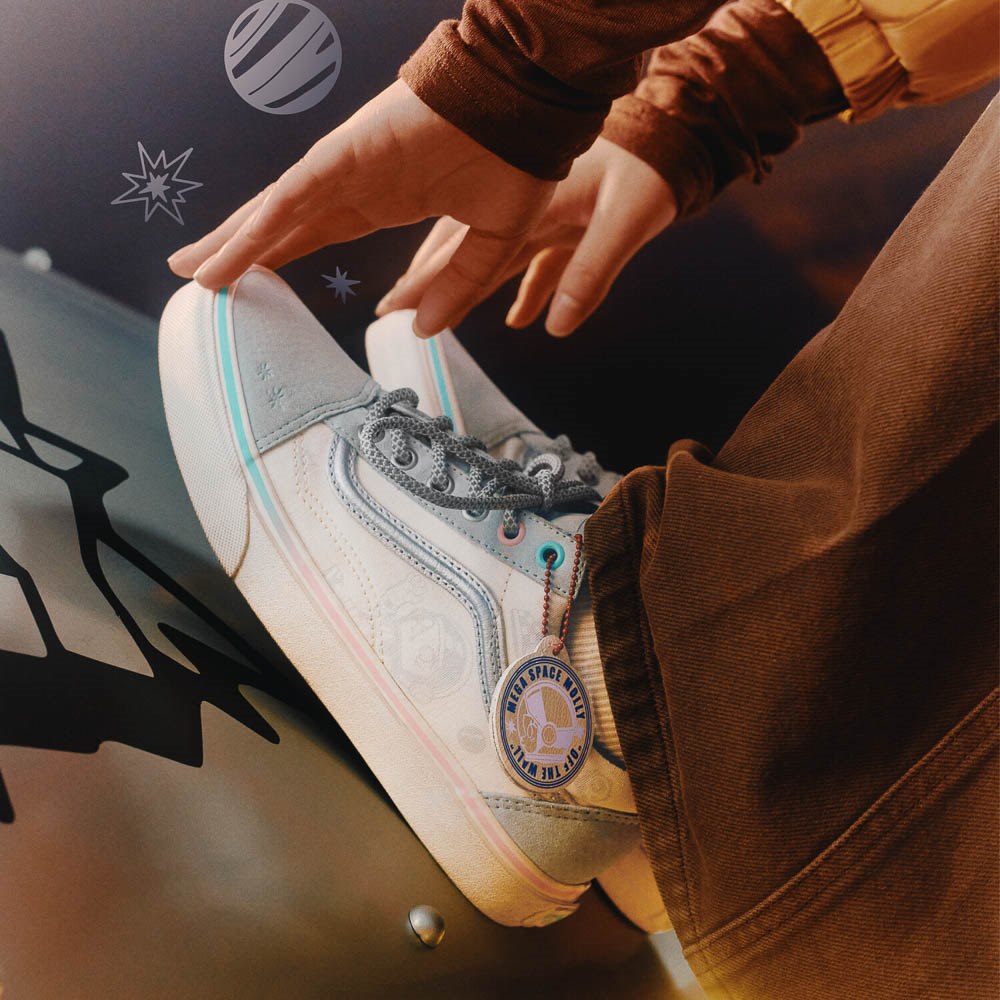 Vans x SPACE MOLLY Old Skool Skate Shoe - Marshmallow / Multicolor ...