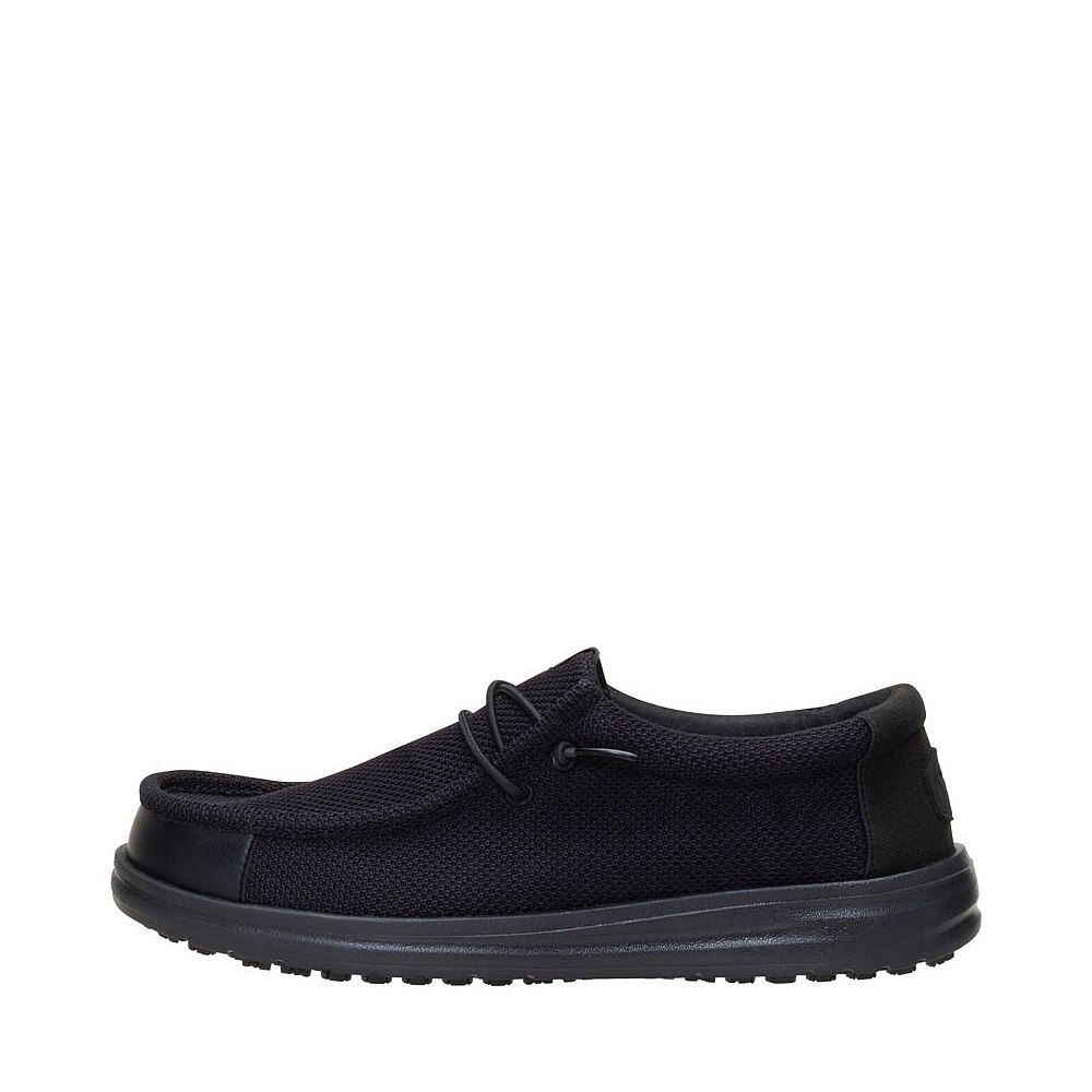 Mens HEYDUDE Wally Work CE Casual Shoe - Black | Journeys