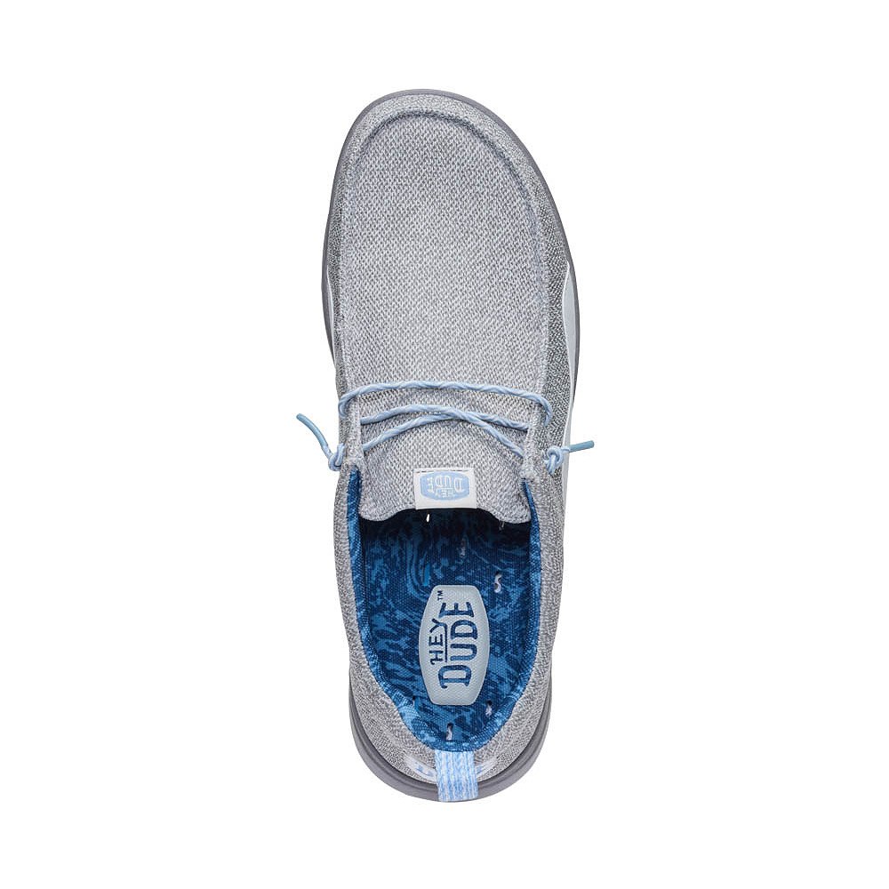 Mens HEYDUDE Wally Hey2O Mesh Casual Shoe - Sargasso Blue / Cloud Blue ...
