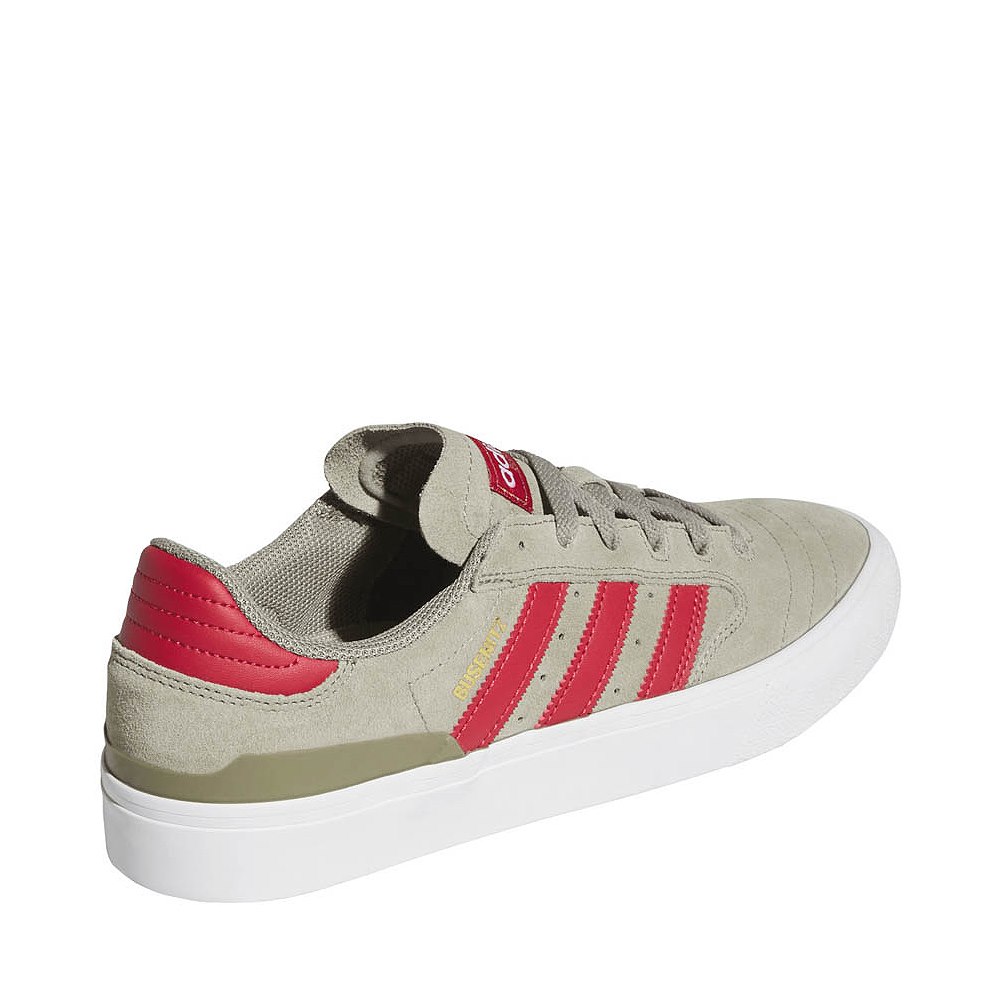 Mens adidas Busenitz Vulc II Skate Shoe - Silver Pebble / Team Victory ...